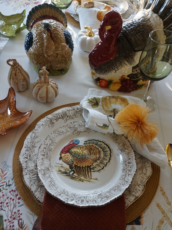 My turkey table! - Two Adorable Labs