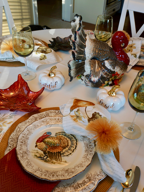 My turkey table! - Two Adorable Labs