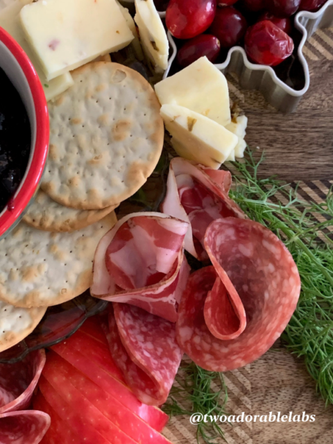 How To Make A Meat And Cheese Tray Shaped Into A Christmas Tree - Two ...
