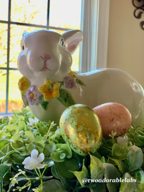 Bunny Table - Two Adorable Labs